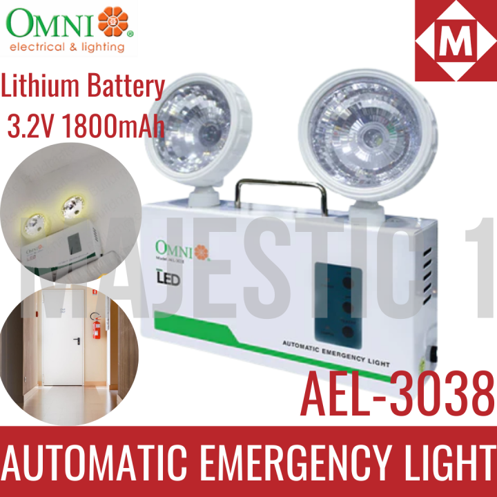 OMNI Automatic Emergency Light AEL-3038 | Lazada PH
