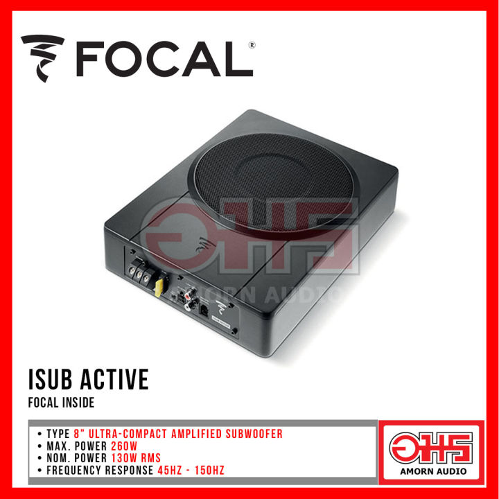 Focal ISUB ACTIVE 8" ultra-compact amplified subwoofer AMORN AUDIO | Lazada.co.th