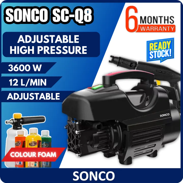SONCO SC-P8 1800W 180bar Waterjet High Pressure Cleaner Water Jet Jack ...