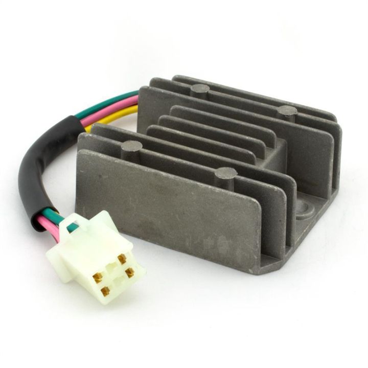 Universal 4 Wire Full Wave Black Motorcycle Regulator Rectifier 12V DC ...