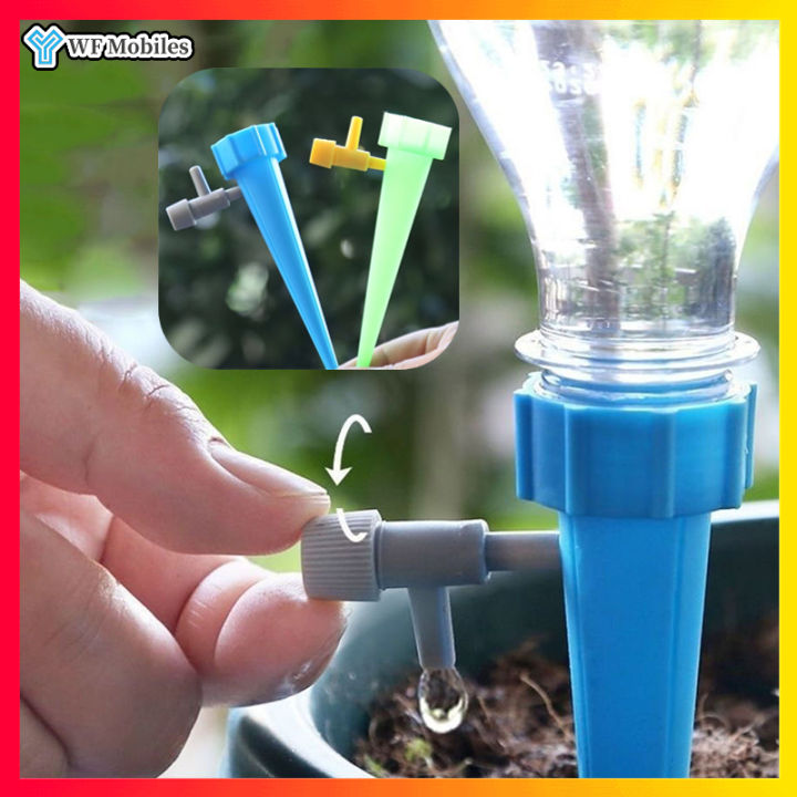 10 ชิ้นอัตโนมัติ Water Dropper PP ชลประทาน Waterer พร้อมวาล์วปรับได้ ...