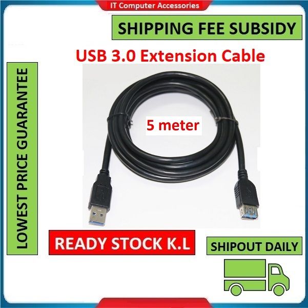 5M Super Speed USB 3.0 Extension Cable | Lazada