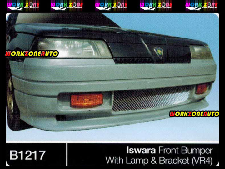 B1217 Proton Iswara Fiber Front Bumper With Signal Lamp & Bracket (VR4 ...