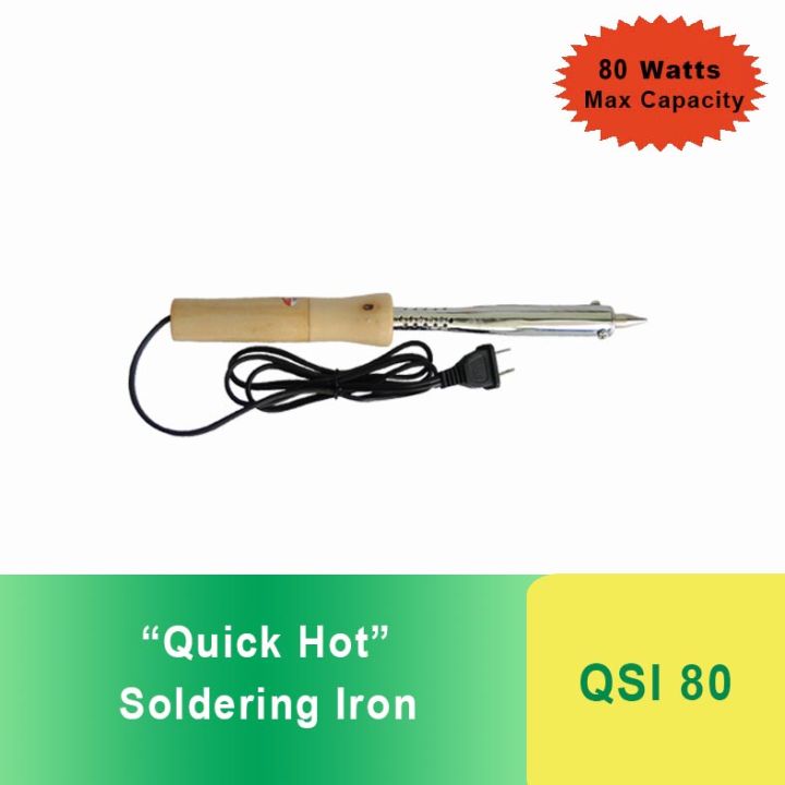 Quick Hot QSI 80 Soldering Iron 80 Watts with Wooden Handle | Lazada PH