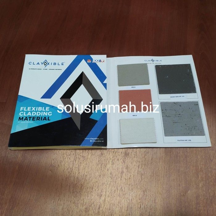 KATALOG INTERIOR CLAYXIBLE FLEXIBLE CLADDING MATERIAL WARNA KARTU CARD ...