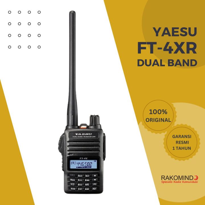 HT Yaesu FT-4XR Dual Band 5W FM Ultimate Compact Original Baru | Lazada ...