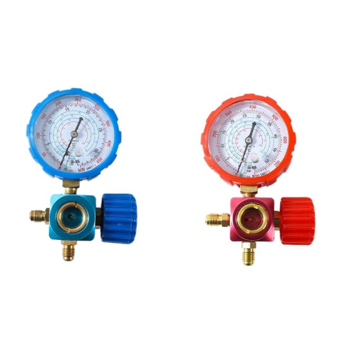 (WIXN) Manifold Gauge - Air Condition Manifold Gauge Manometer Valve ...