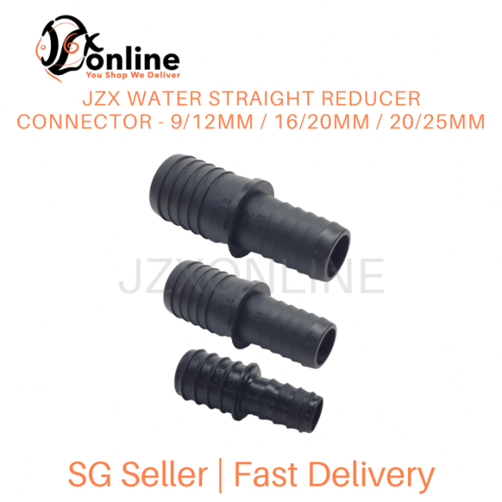 JZX Water Straight Reducer Connector - 9/12mm / 16/20mm / 20/25mm ...