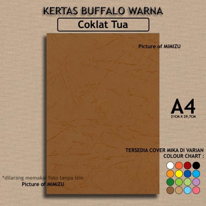 Kertas Buffalo A4 COKELAT Motif Embos Cover JILID SAMPUL | Lazada Indonesia