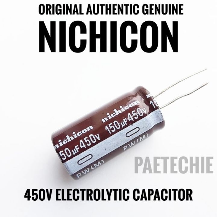 Original Nichicon 450V Electrolytic Capacitor 100uF 120uF 150uF 180uF 220uF | Lazada PH