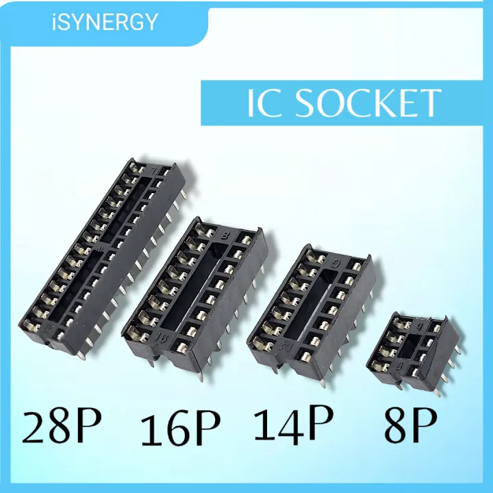 IC SOCKET IC HOLDER IC BED PCB MOUNT 8pins 14pins 16pins 28pins | Lazada PH