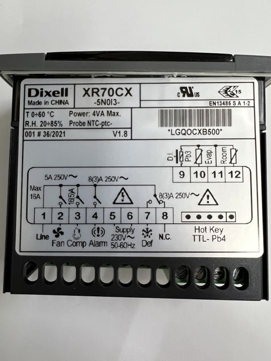 เทอร์โมดิจิตอล ตู้แช่ Dixell XR70CX ใช้แทน XR06ได้ ของแท้ 100% พร้อม ...