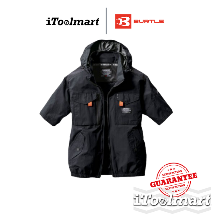 BURTLE เสื้อพัดลม แขนสั้น ไร้สาย AIRCRAFT AC1156-35 สีดำ (ตัวเปล่า) | Lazada.co.th