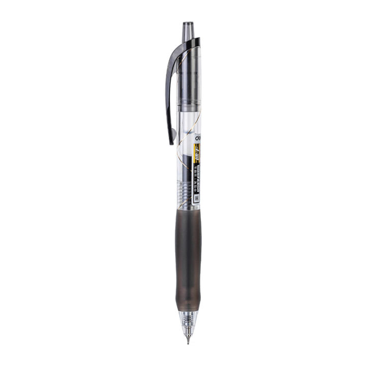 Deli S60-B Retractable Gel Pen 0.5mm Black | Lazada PH