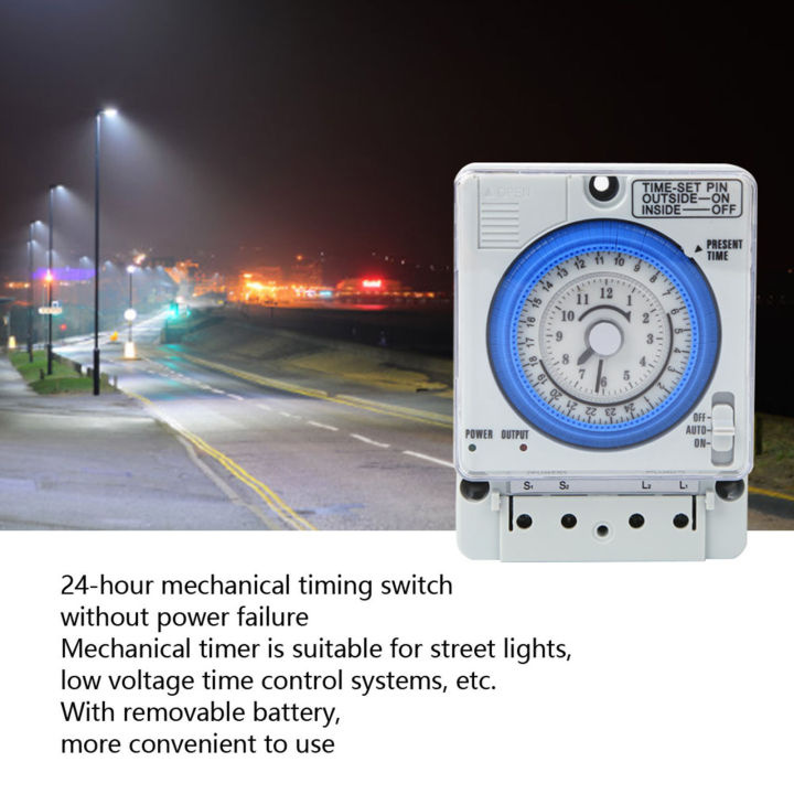 TB388 Mechanical Timer 15 Minutes 24 Hours Time Switch Relay AC250V 20A ...