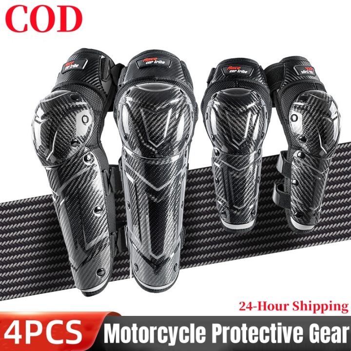 Motorcycle Long Knee Elbow Protective Equipment Flexible Support Night ...