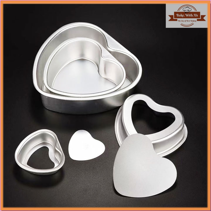 Non Stick Heart-shaped Cake Mold Aluminium Alloy Non Stick Loose Base ...