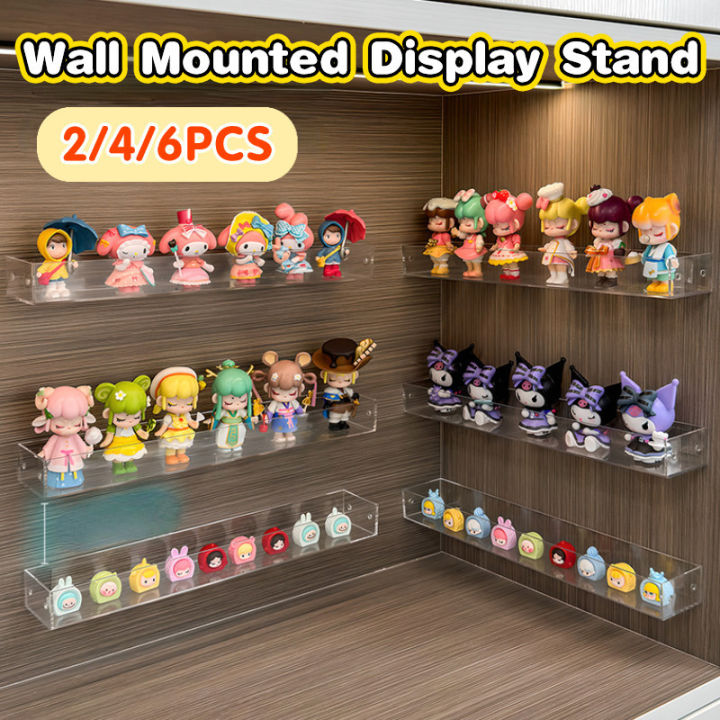 Wall Mounted Storage Box for Figures Showcase Clear Acrylic Dustproof ...