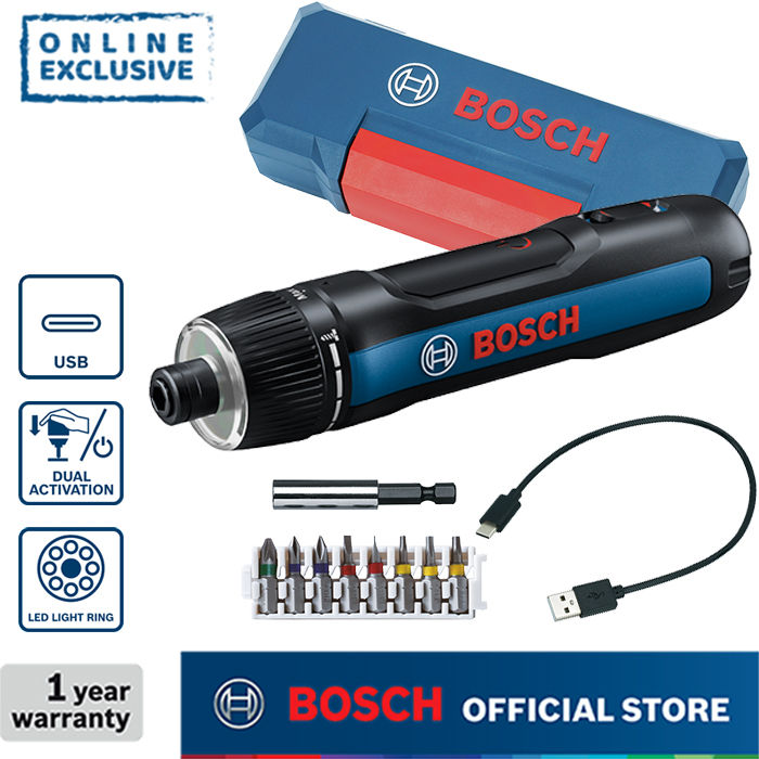Bosch Cordless Screwdriver / Obeng Baterai 3.6Volt GO Gen3 Kit | Lazada ...