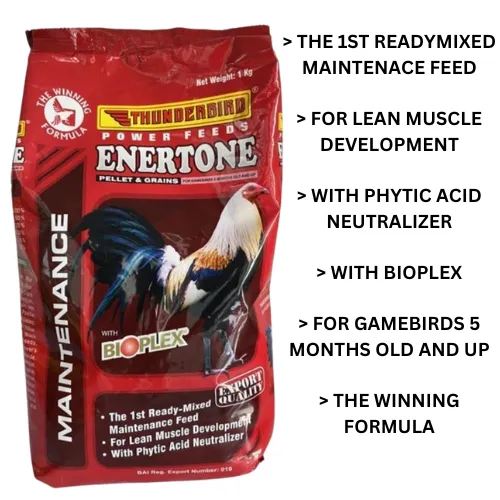 THUNDERBIRD POWER FEEDS ENERTONE PELLET AND GRAINS FOR GAMEBIRDS ...