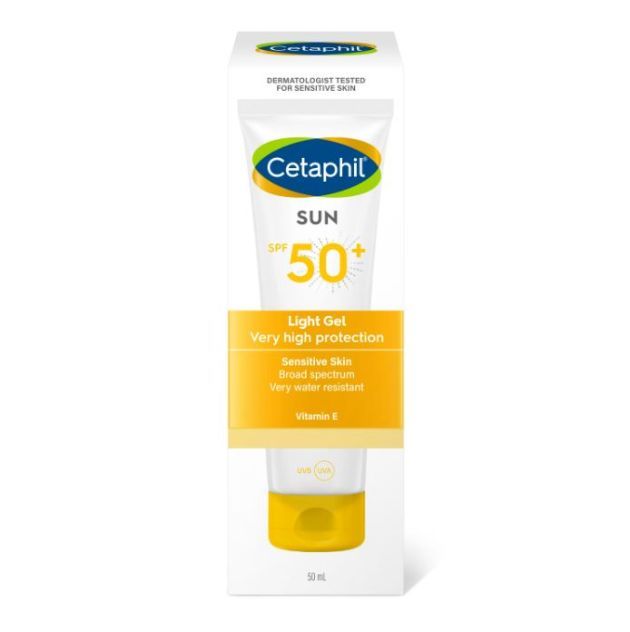 CETAPHIL Sun SPF50+ Light Gel Sunscreen 50ml Face Body Broad Spectrum ...