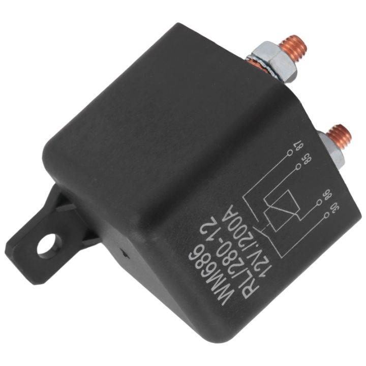 Battery Isolator Relay 12V 4-Pin WM686 Relay Car ON/OFF Switch Normally ...