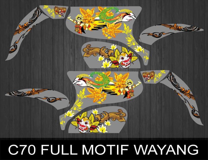 STIKER STRIPING DECAL C70 FULL MOTIF WAYANG | Lazada Indonesia