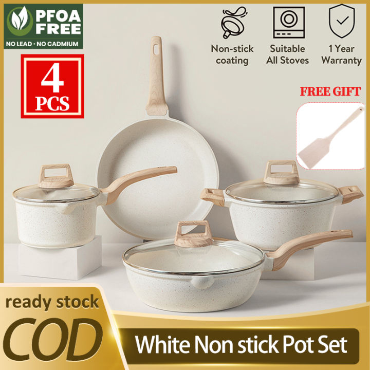 4in1 Set Non Stick Cookware Set Kuali Batu Granite,Healthy Kitchen ...