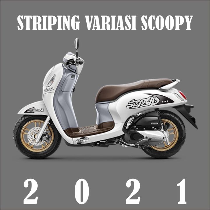 STRIPING VARIASI SCOOPY 2021 VARIASI STRIPING SCOOPY ABU | Lazada Indonesia