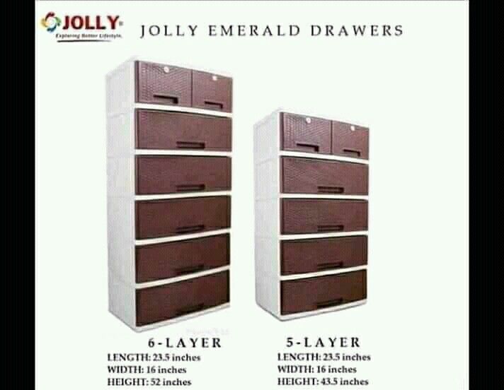 Jolly Brand Rattan Drawer 5layer and 6 layer Available | Lazada PH