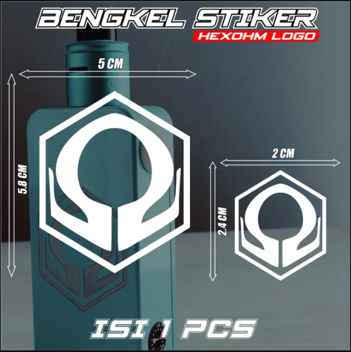 STICKER STIKER CUTTING VIRAL LOGO HEXOHM VAPOR HEXOM | Lazada Indonesia