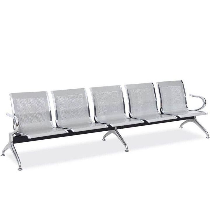 Steel Metal Link Chair 3 4 5 Seater Chair Kerusi Public Waiting Room ...