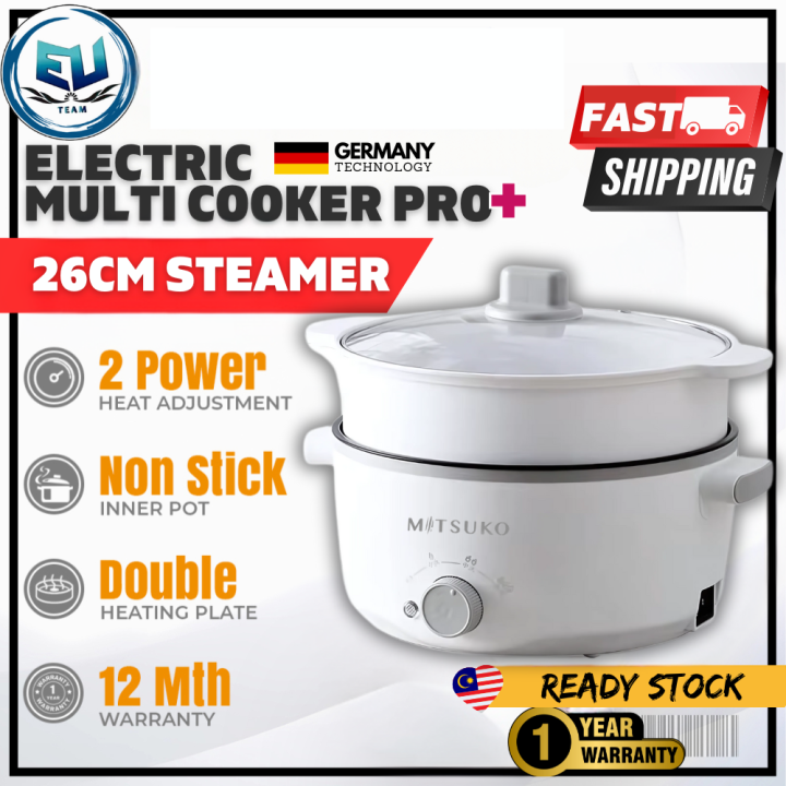 READY STOCK》JAPAN Cooking Pot Electric Rice Cooker Steamer 26 CM Steam ...