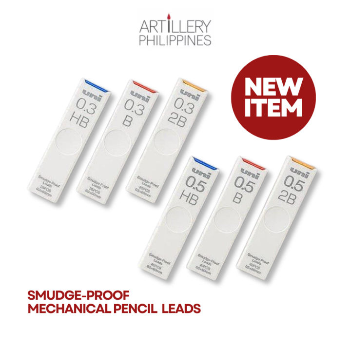 UNI Smudge-Proof Mechanical Pencil Lead for Smooth, Smear-Resistant ...