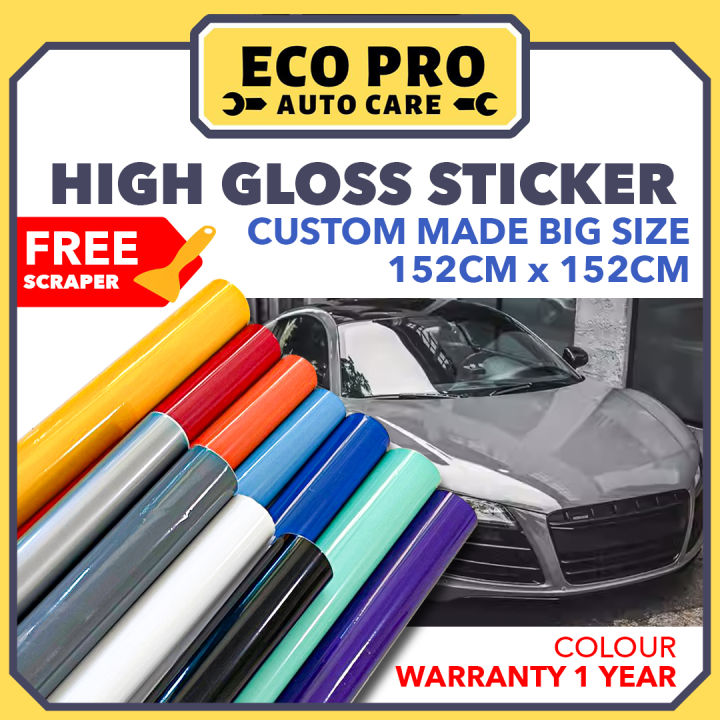 high gloss vinyl wrap interior/exterior Film Sticker (152cm-180cm size ...