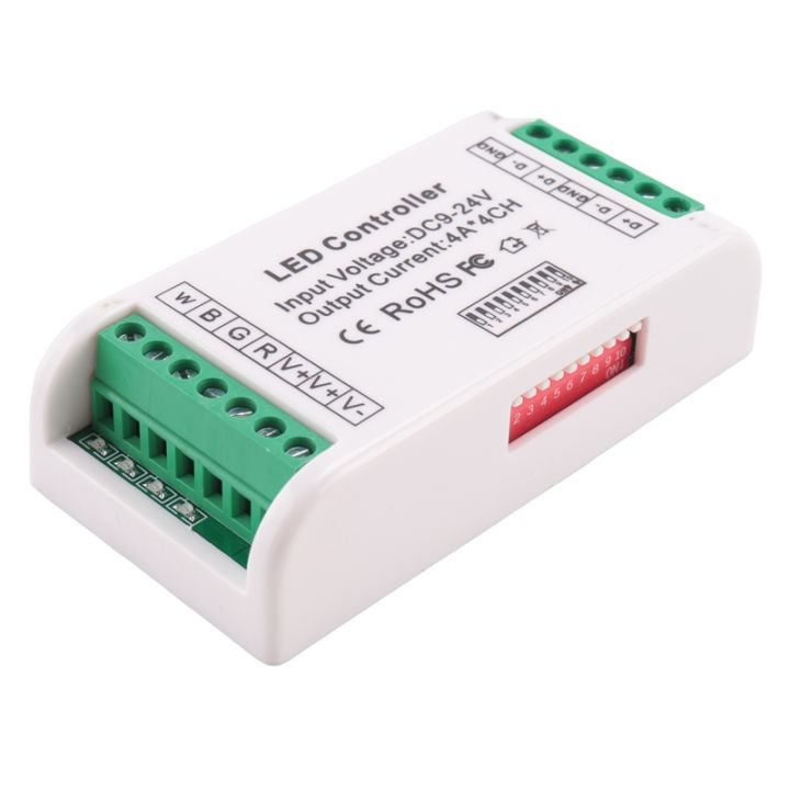 Tech-Mini 4 Channel RGBW Decoder 16A RGB RGBW Strip Controller 512 ...