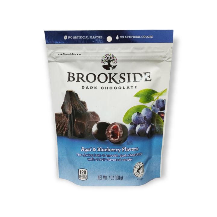(Canada) Brookside Dark Chocolate. Acai & Blueberry Flavors. 198 grams ...