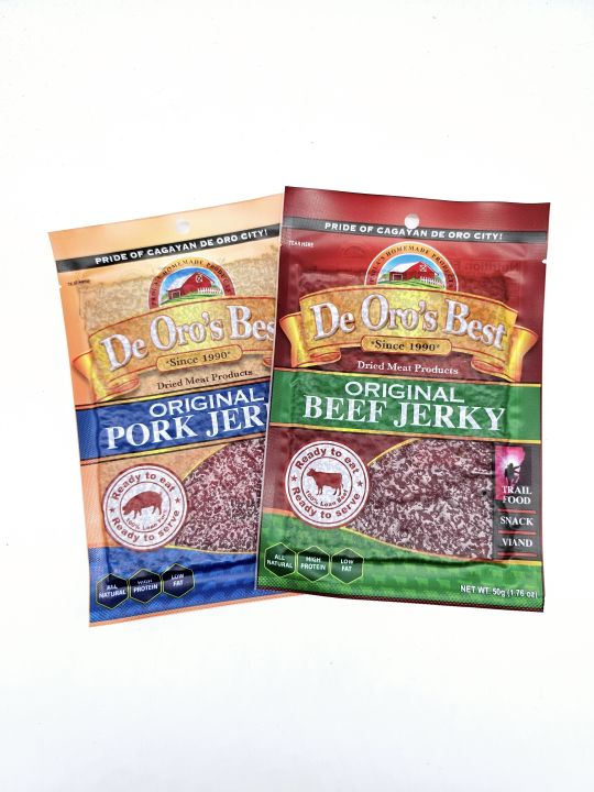 De Oro's Beef and Pork Jerky /Trail food / Export quality/ Pasalubong ...