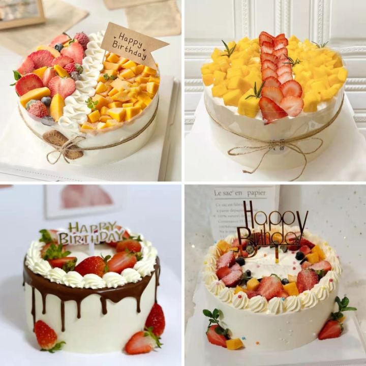 Cake model simulation 2022 new fruit simple European cream plastic ...