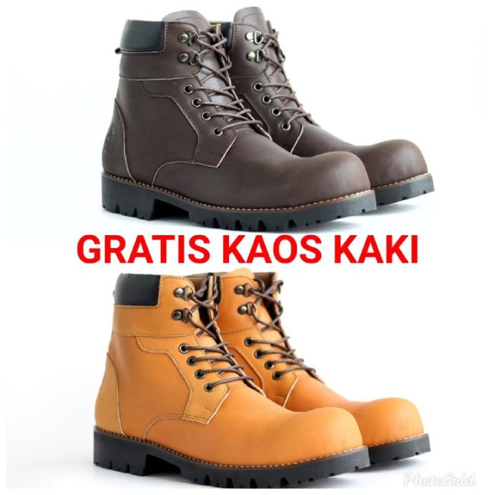 Sepatu Kulit Pria Terbaik WOLF Original Series Boston | Lazada Indonesia