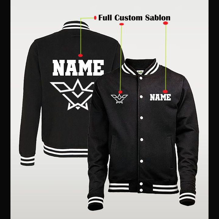 Varsity Custom Sablon Bigsize Jumbo Size S-6XL (XXXXXXL) One Colour ...
