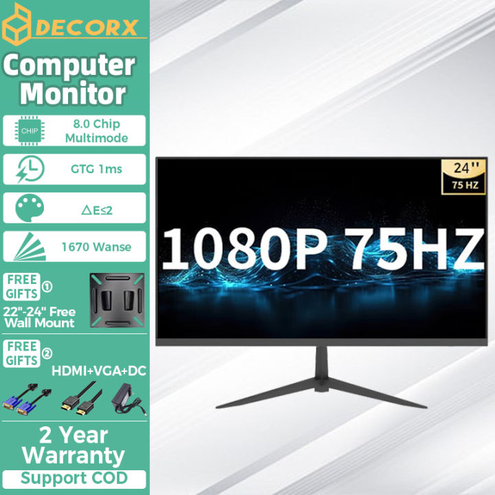 DecorX Monitor Computer 22/24 Inch Monitor PC Monitor Computer LED ...