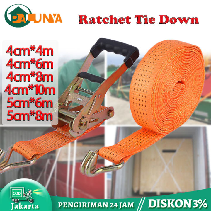 4cm x 4/6/8/10 m 5cm x 6/8 m Tali Ikat Barang Truk Tali Pengikat Barang ...