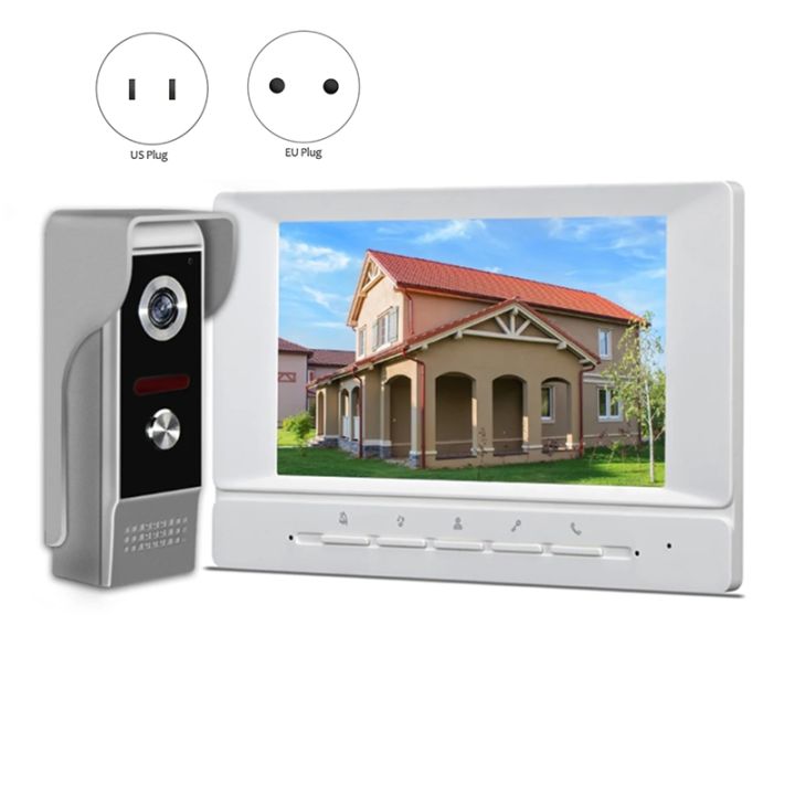 Video Intercom System 7 Inches Video Doorbell Door System Kits Support ...