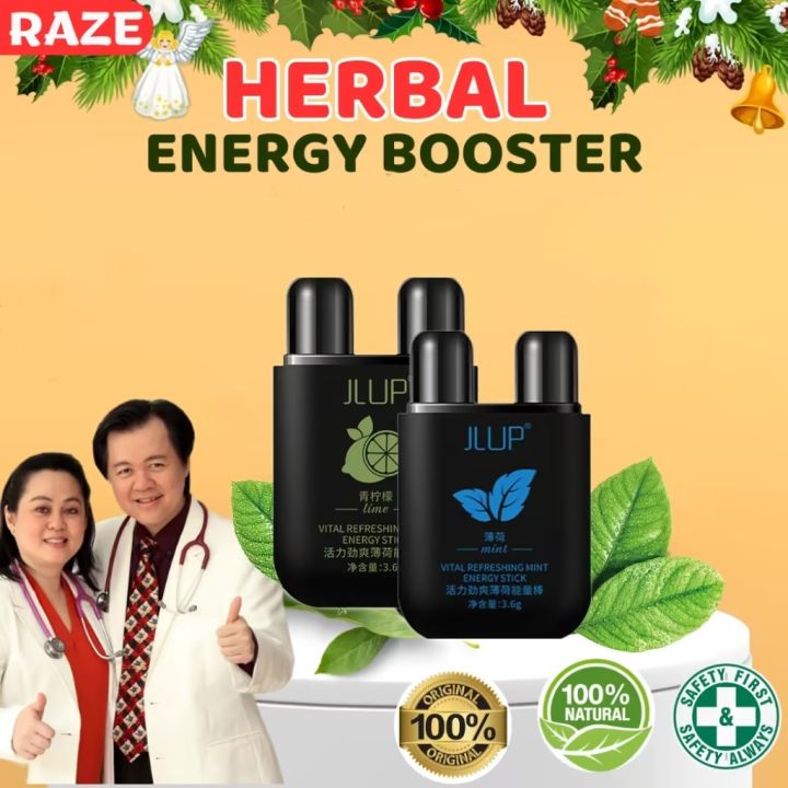 JLUP Mint Nose Awakening Stick Double Hole Refreshing Energy Stick ...