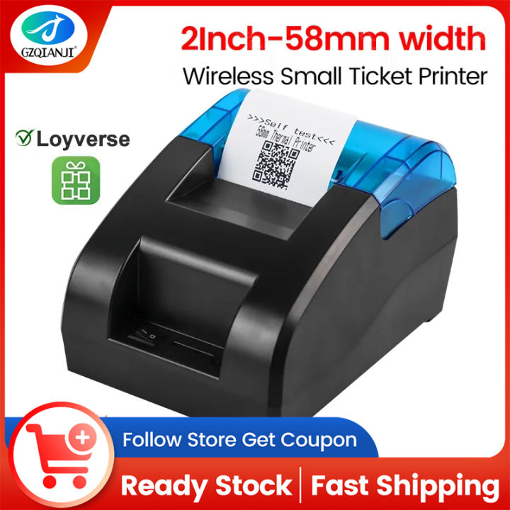 Mini Bluetooth Thermal Printer Wireless UBS Descktop 58mm Receipt Bill Printers Loyverse POS App ...