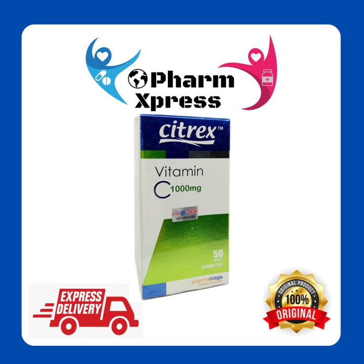 Citrex Vitamin c 1000mg 50's chewable sugar free | Lazada