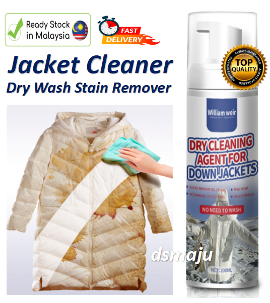 WLWE Down Jacket Cleaner Dry Wash Foam Cleaner Stain Remover ...