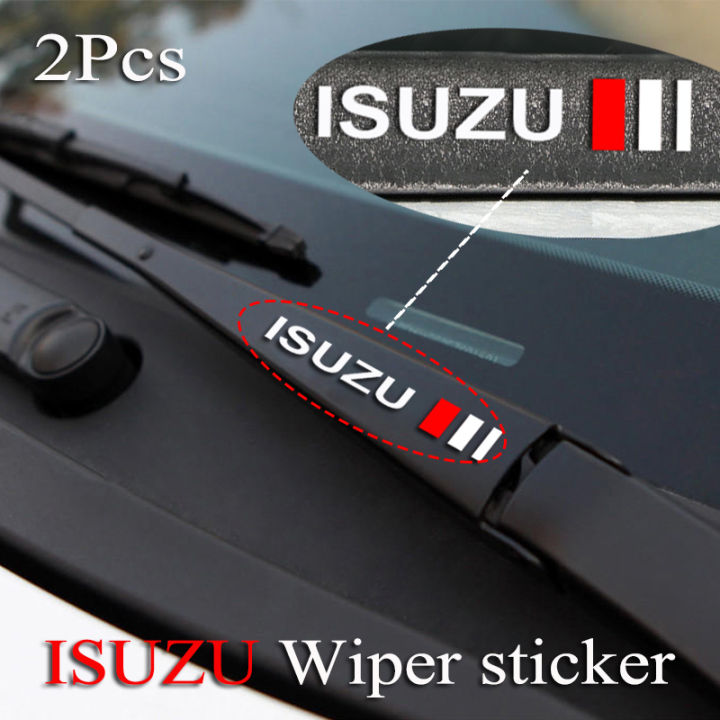 Isuzu Car Window Wiper decoration modification Stickers Emblem | Lazada
