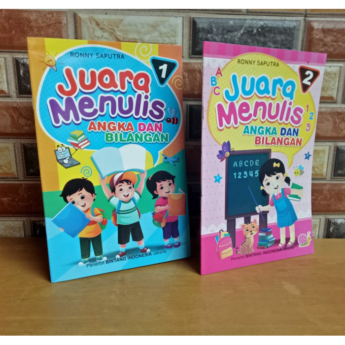 Buku Belajar Juara Menulis Angka dan Bilangan Jilid 1 dan 2 | TK PAUD ...